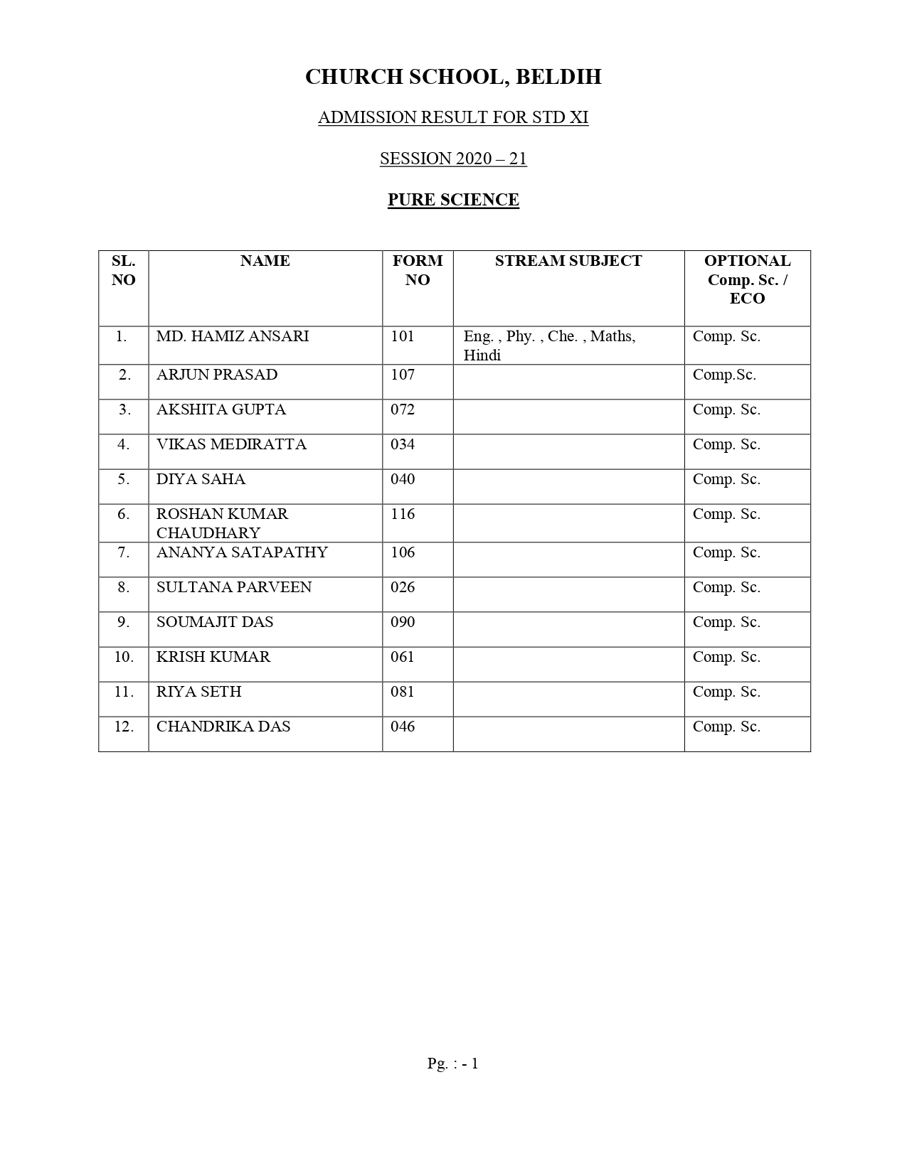 Welcome | Church School Beldih